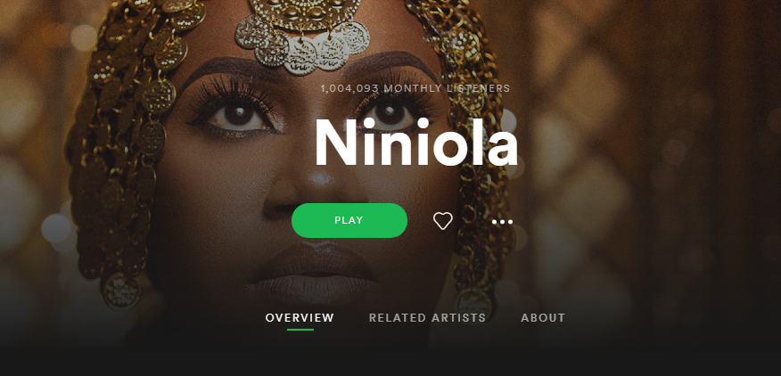 Niniola Leads With 1 million Monthly Listeners On Spotify – The ...
