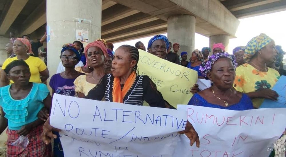 Rivers Community Protest Halts Port Harcourt Ring Road Construction ...