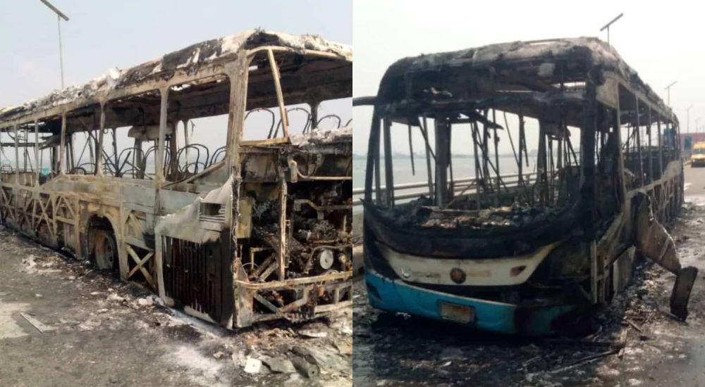 Lagos Bus Services Launches Investigation After Fire Guts BRT Bus – The ...